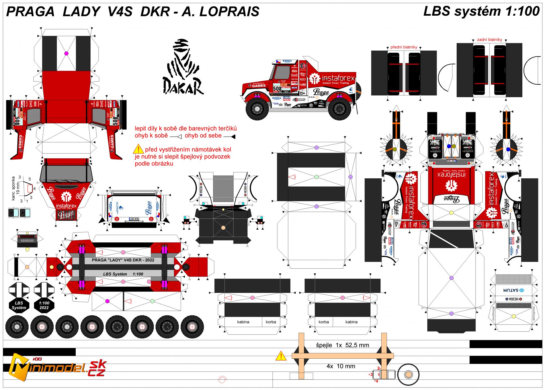 PRAGA V4S Dakar 2022 - Minimodel Web