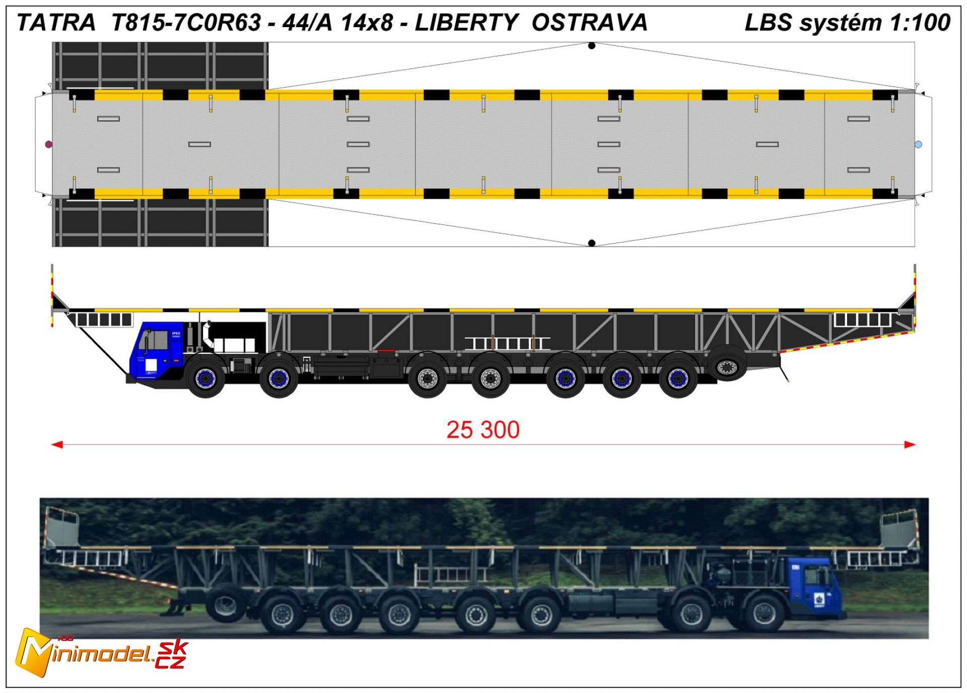 TATRA 815-7 Liberty Ostrava - Minimodel Web