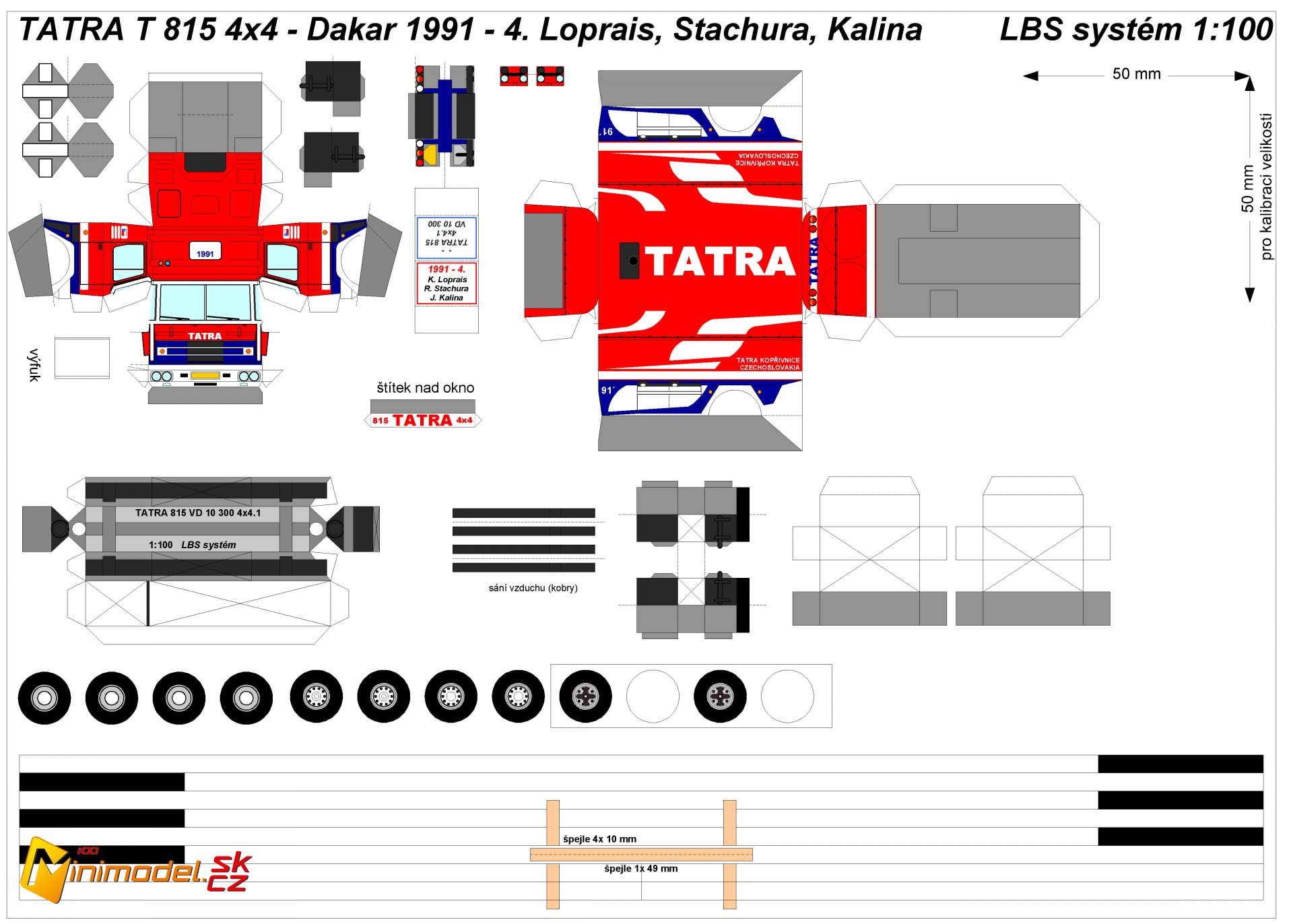 TATRA 815 4x4 DAKAR 91 - Minimodel Web