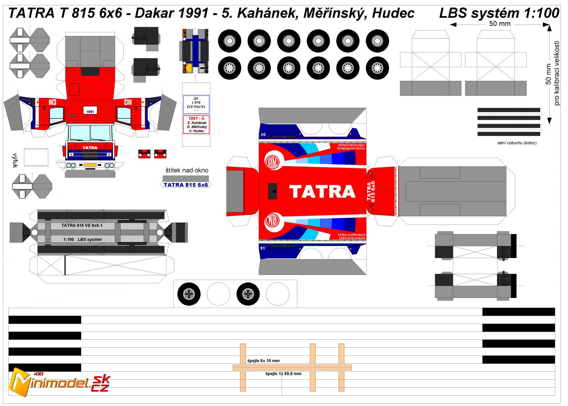 TATRA 815 6x6 DAKAR 91 - Minimodel Web