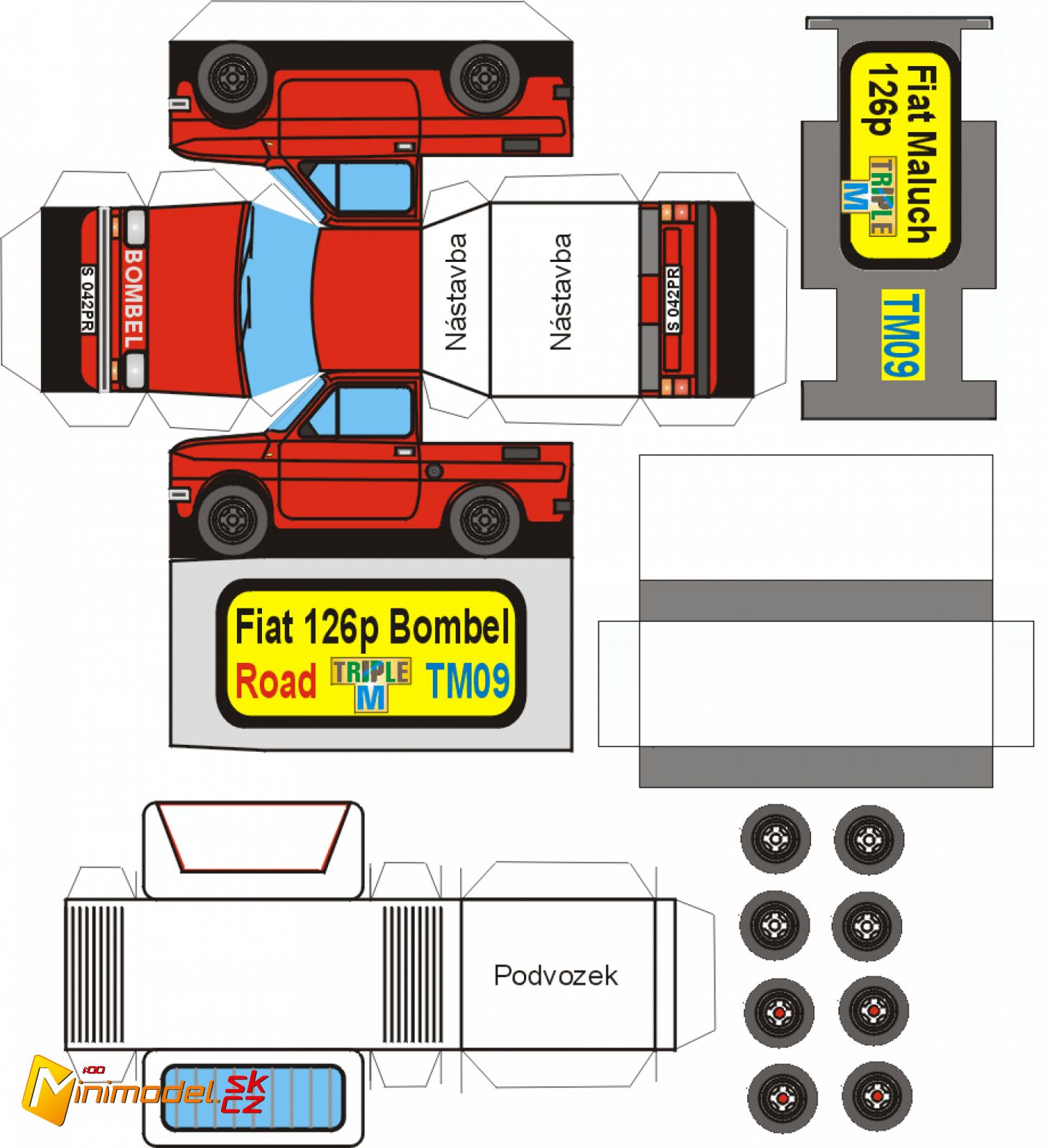 TM09 FSM POLSKI FIAT 126p BOMBEL TM - Minimodel Web
