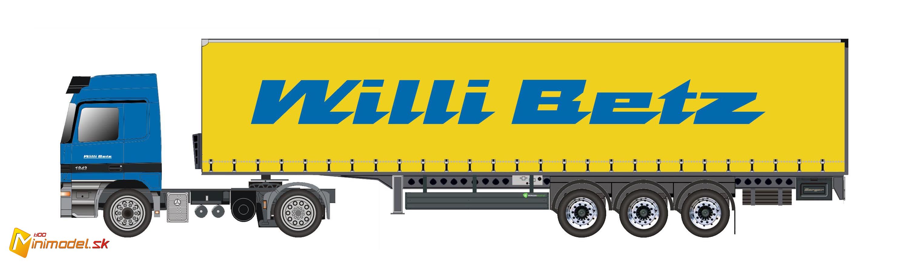 BBGS MB Actros 1843 Willi Betz - Minimodel Web
