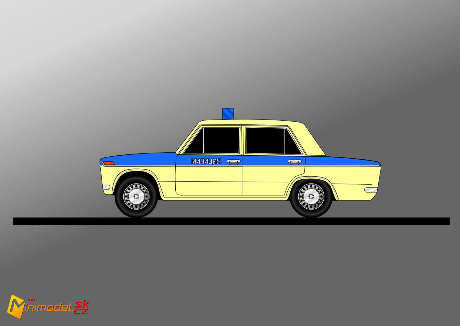 FE0021 VAZ 2103 GAI - Minimodel Web