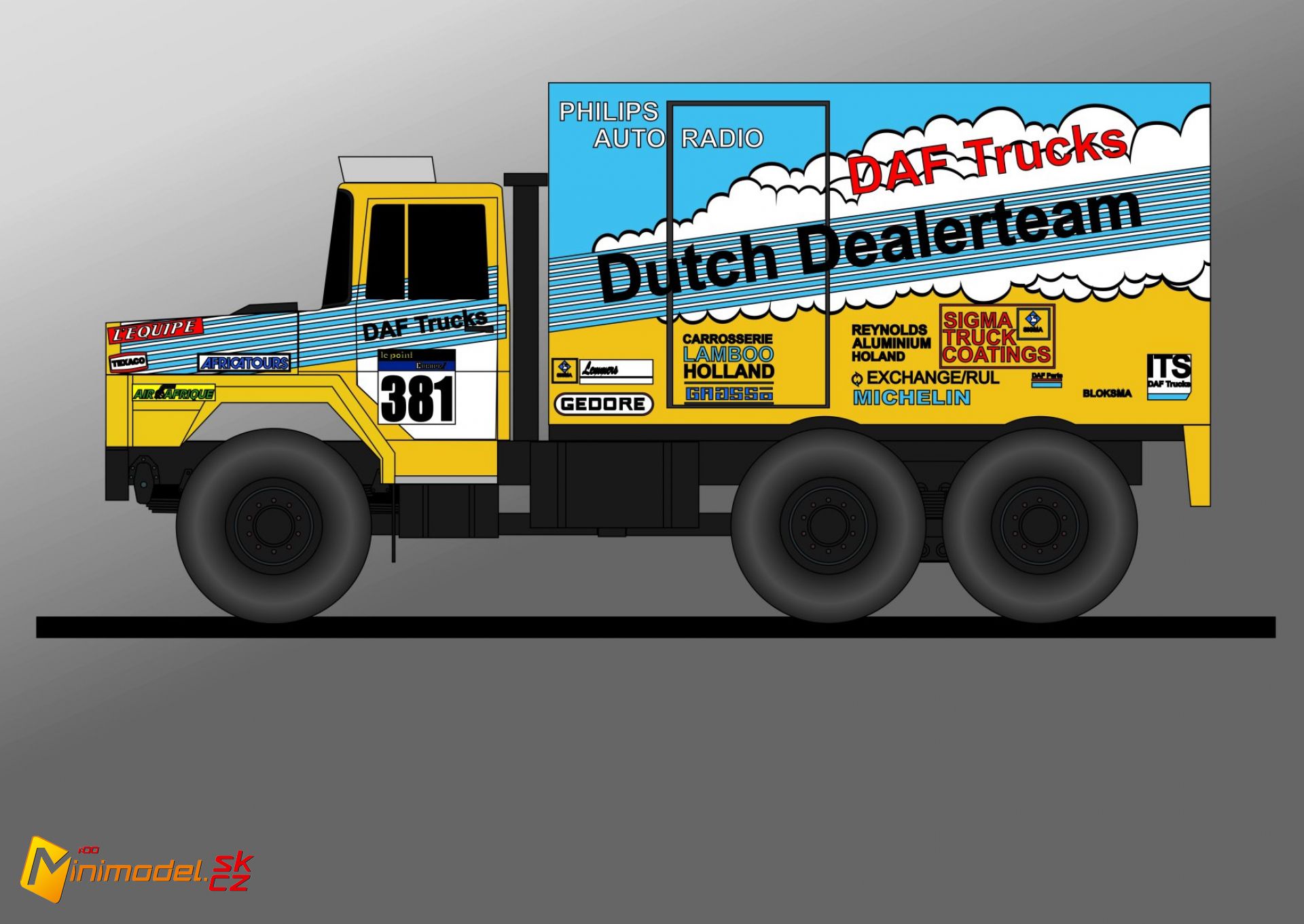 FE4050 DAF 2800 NTT DAKAR - Minimodel Web