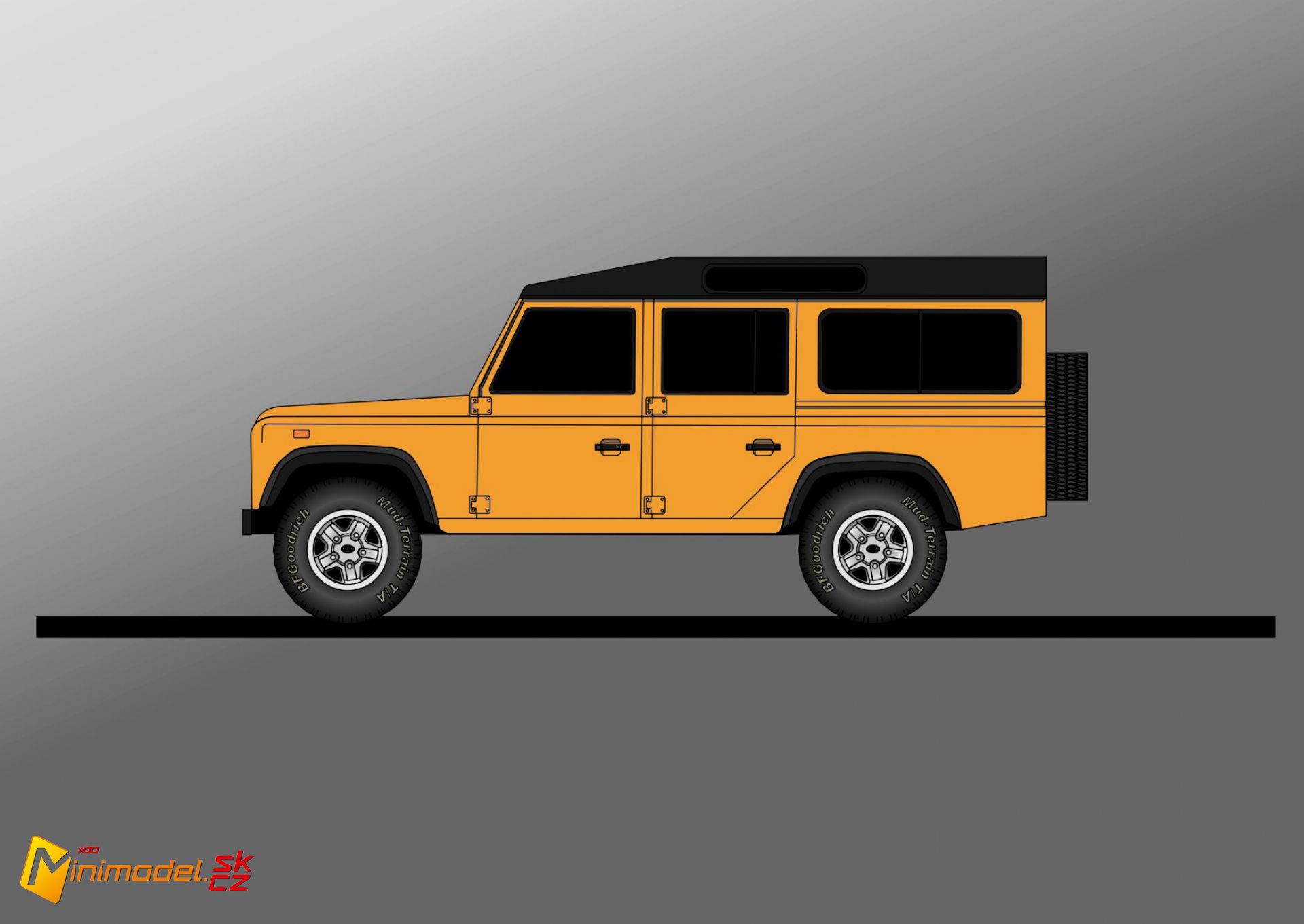 FE0504 LAND ROVER DEFENDER - Minimodel Web