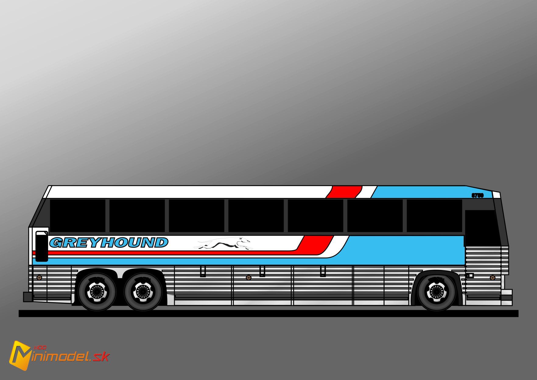 FE2283 MCI MC9 GREYHOUND - Minimodel Web