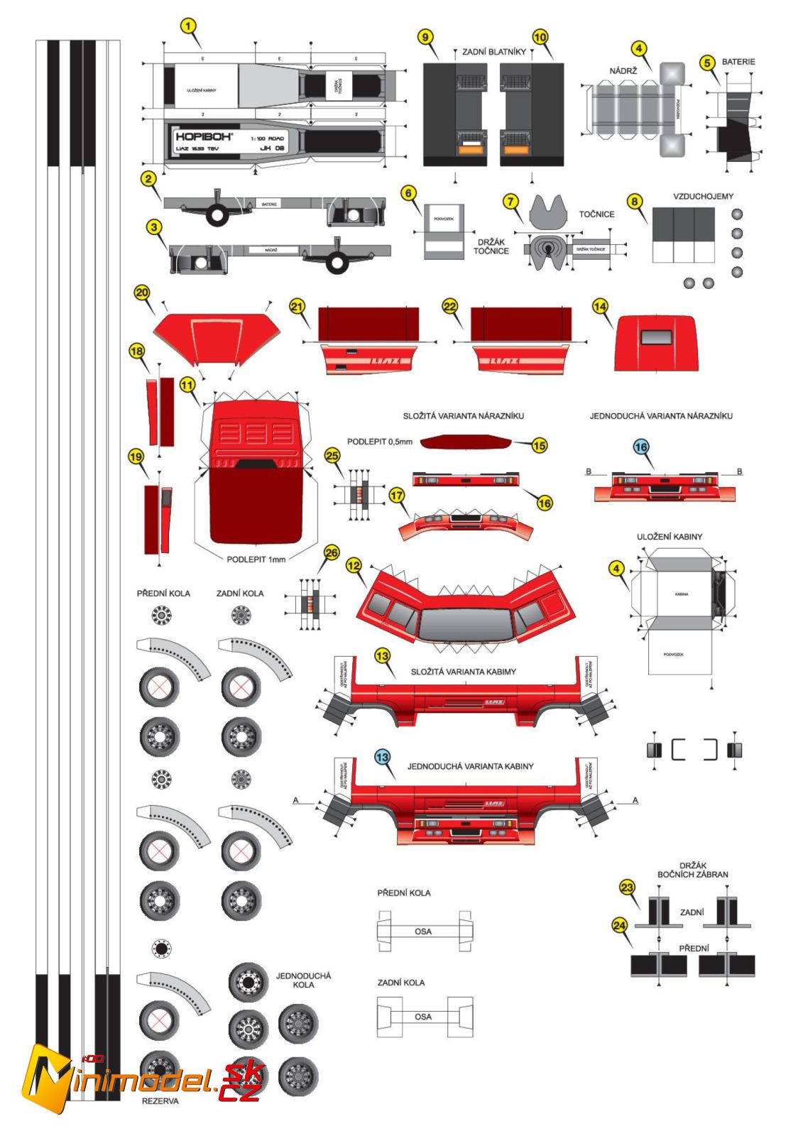 JK08 LIAZ 18.33 TBV - Minimodel Web