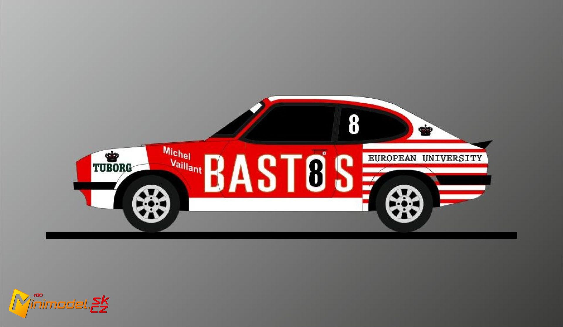 024 FORD CAPRI Mk III 3.0S BASTOS 8 ZA009 - Minimodel Web