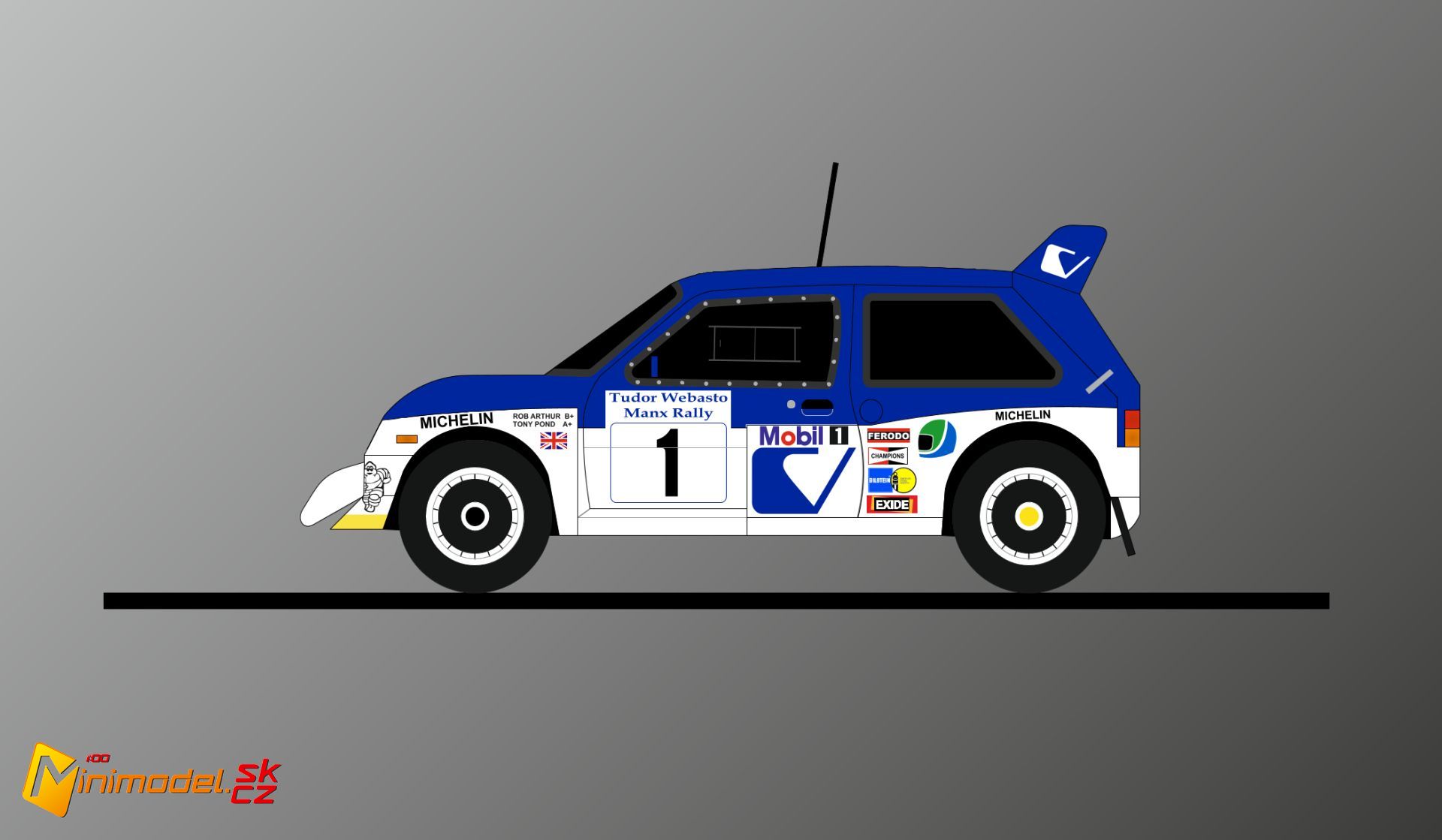 ZA024 MG Metro 6R4 Computervision 1 - Minimodel Web